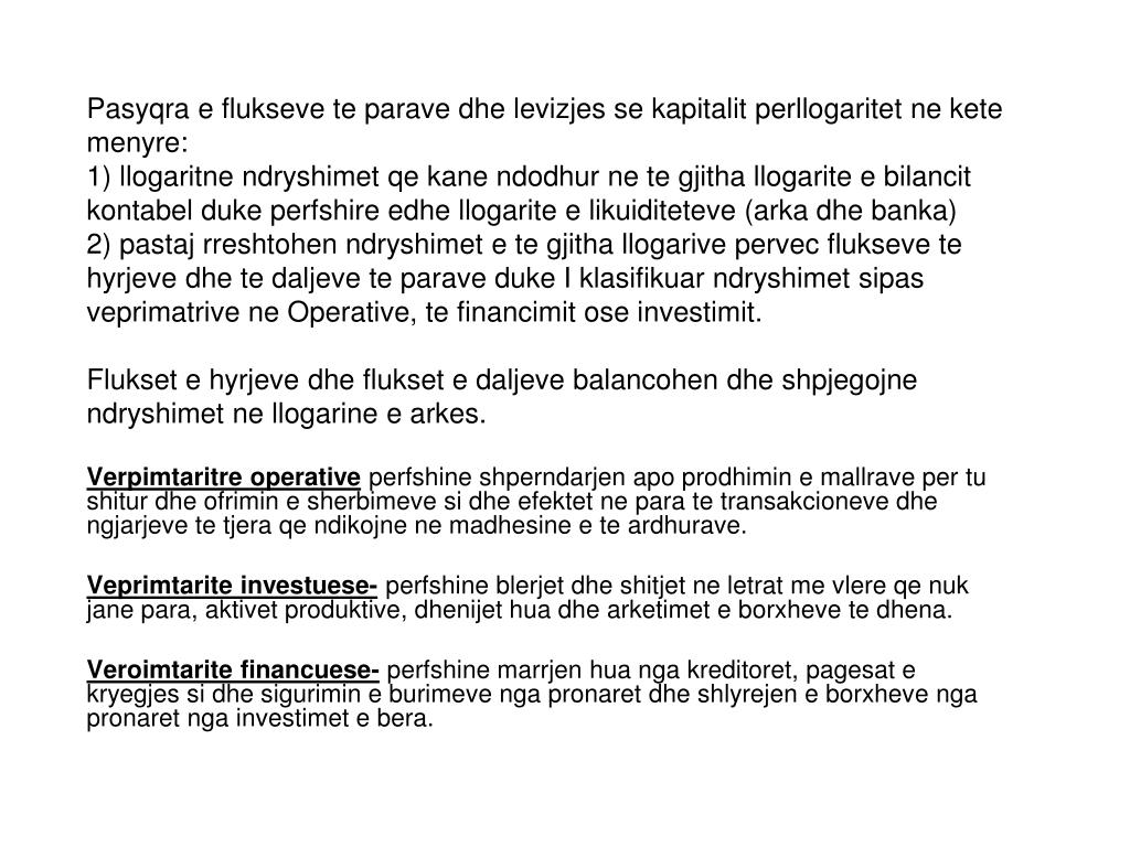 PPT - ANALIZA E PASQYR Ë S T Ë RRJEDH Ë S T Ë PARAS Ë PowerPoint ...