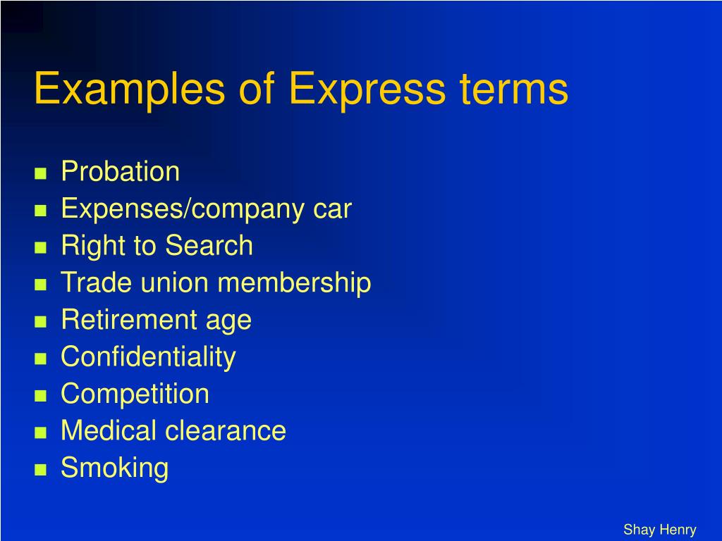 PPT - Employment Legislation The Contract of Employment PowerPoint ...