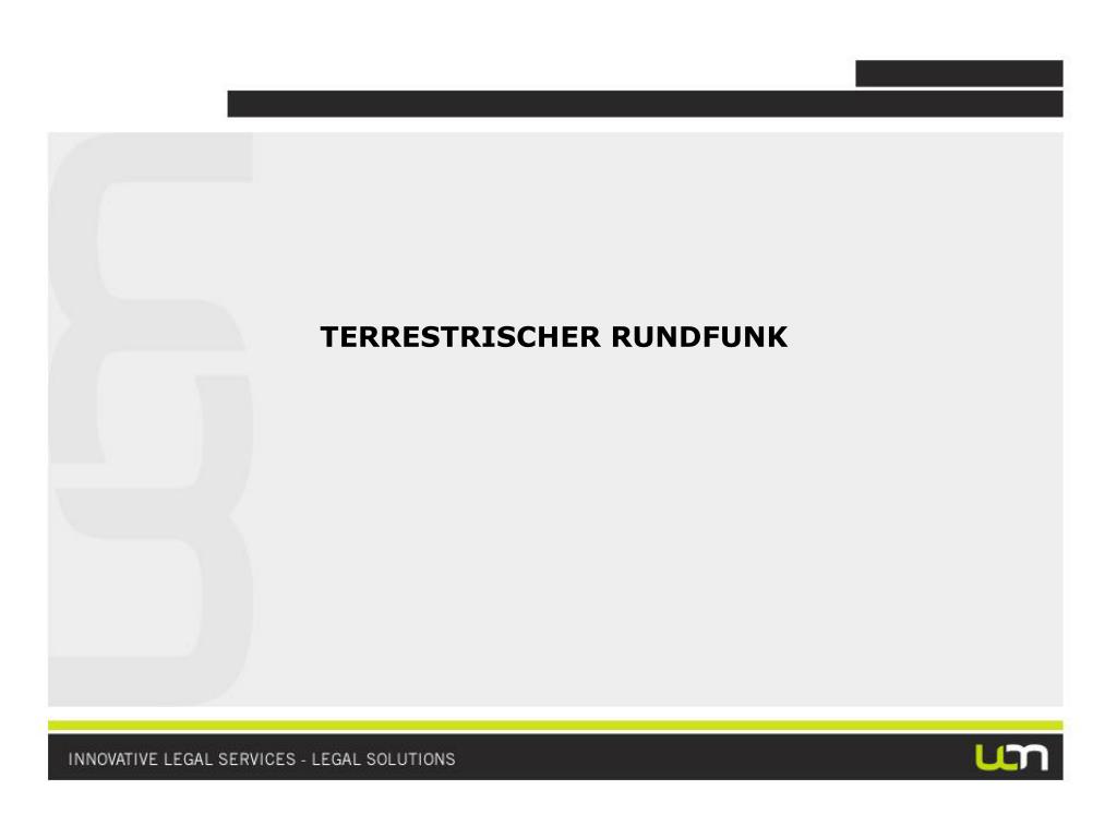 PPT - Die Verbreitung von Rundfunk in Österreich – „Fernsehen ...