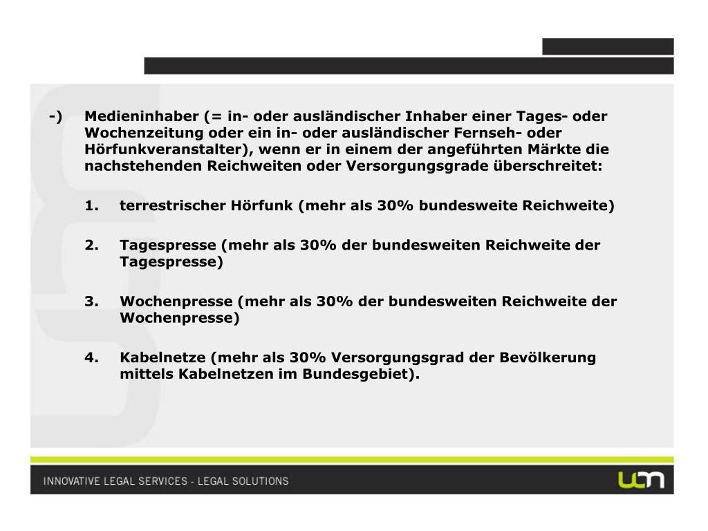 PPT - Die Verbreitung von Rundfunk in Österreich – „Fernsehen ...