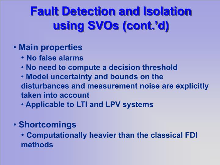 Ppt Fault Detection And Isolation Of An Aircraft Using Set Valued Observers Powerpoint