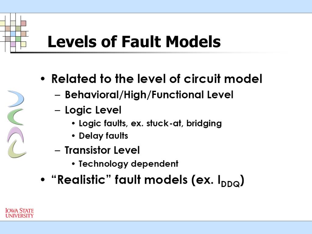 Ppt Fault Modeling And Testing Of Vlsi Circuits Powerpoint Presentation Id4743030 7186