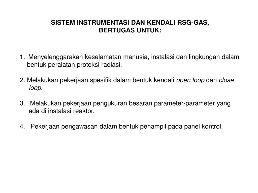 PPT - REAKTOR SERBA GUNA G.A. SIWABESSY (RSG-GAS) PowerPoint ...