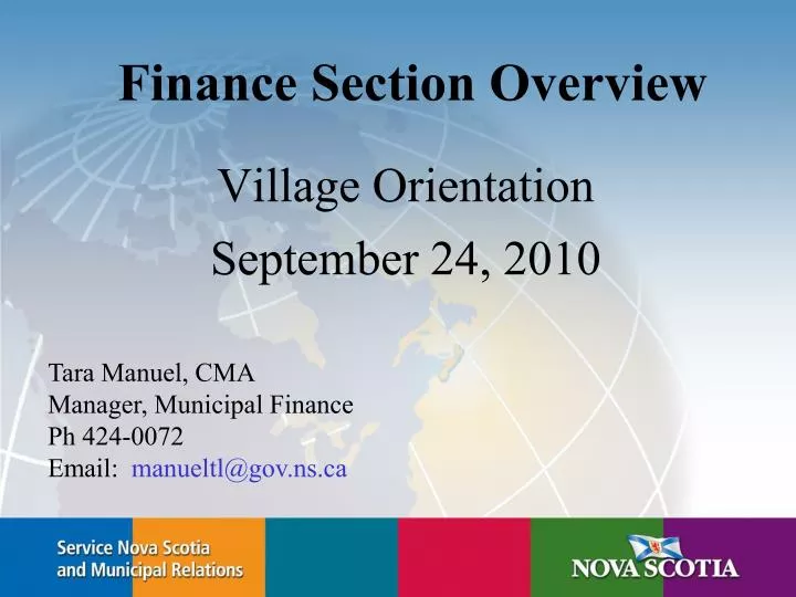 PPT - Finance Section Overview PowerPoint Presentation, free download ...