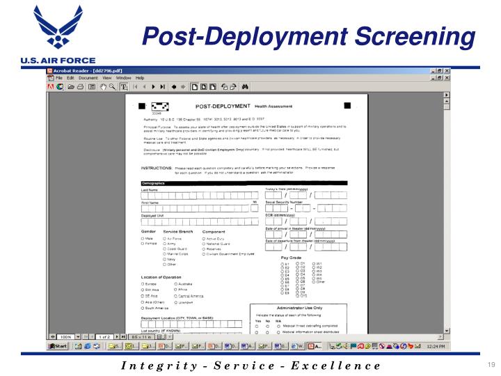 PPT - Deployment Health Surveillance PowerPoint Presentation - ID:4743782