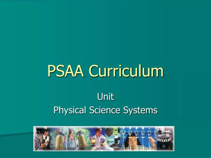PPT - PSAA Curriculum PowerPoint Presentation, free download - ID:4743925