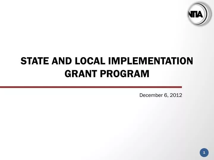 PPT - State and local Implementation Grant Program PowerPoint ...