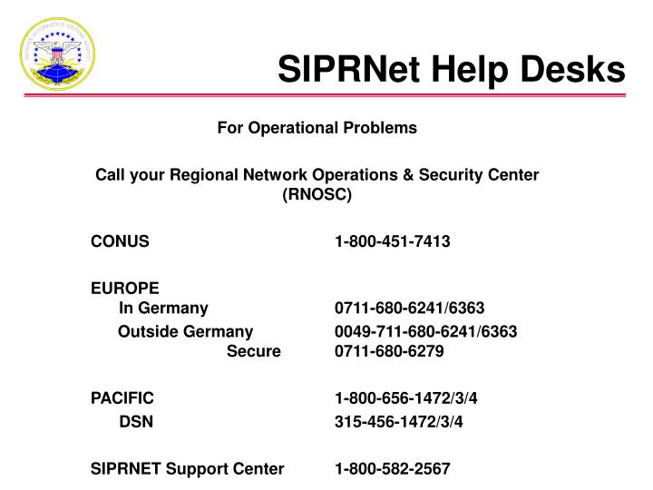 PPT - DISN Data Networks: Secret Internet Protocol Router Network ...