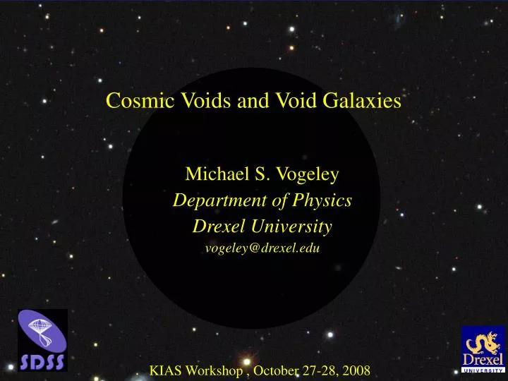 PPT - Cosmic Voids and Void Galaxies PowerPoint Presentation, free ...