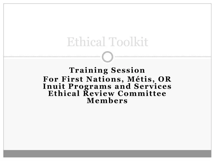 PPT - Ethical Toolkit PowerPoint Presentation, free download - ID:4745183