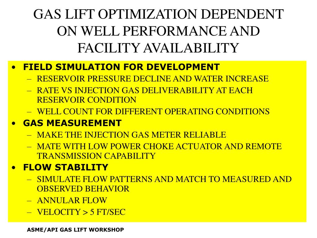 PPT - DOWNHOLE GAS LIFT AND THE FACILITY PowerPoint Presentation, free ...