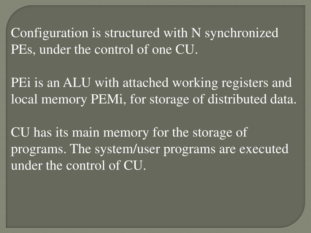 Ppt Module 3 Simd Array Processors Synchronous Array Of Parallel Processors Is An Array 1118