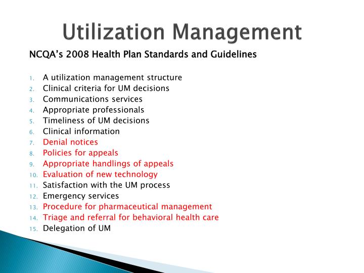 PPT - Utilization Management PowerPoint Presentation - ID:4747836
