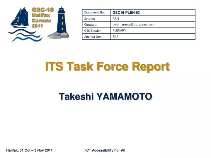 PPT - ITS Task Force Report PowerPoint Presentation, free download - ID ...