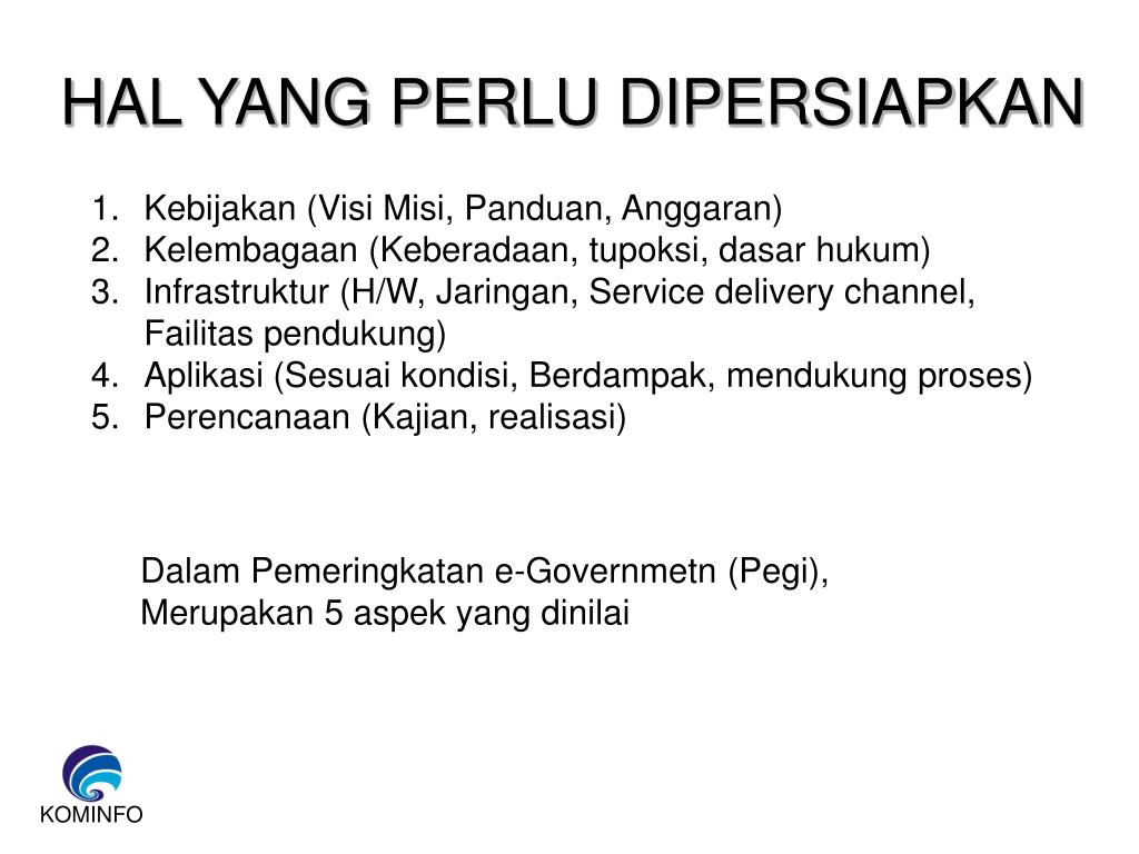 PPT - Pengembangan E-Government Oleh : Firmansyah Lubis PowerPoint ...