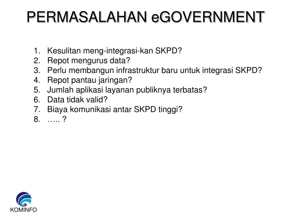 PPT - Pengembangan E-Government Oleh : Firmansyah Lubis PowerPoint ...