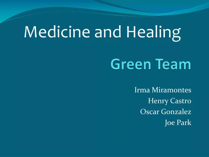 PPT - Green Team PowerPoint Presentation, free download - ID:4749013