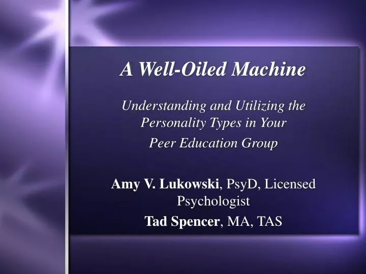 PPT - A Well-Oiled Machine PowerPoint Presentation, free download - ID ...