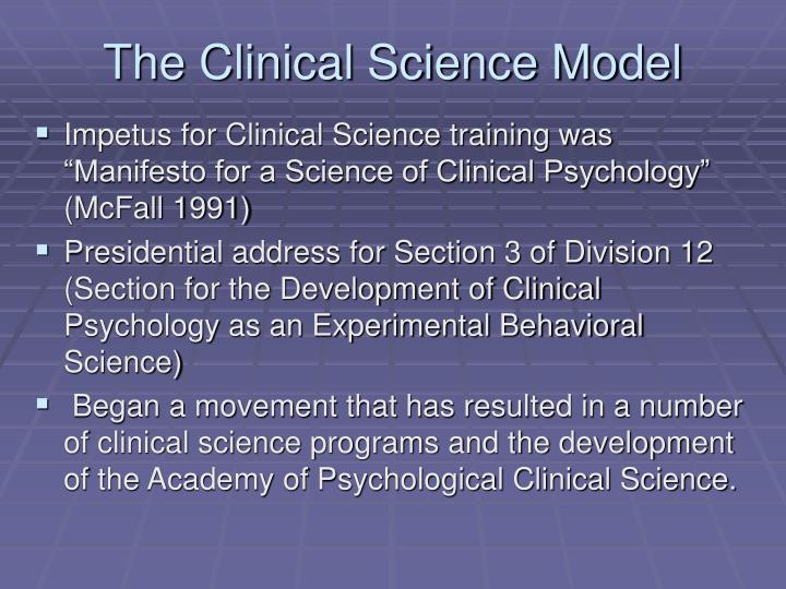 PPT - Training Models in Clinical Psychology: Overview PowerPoint ...