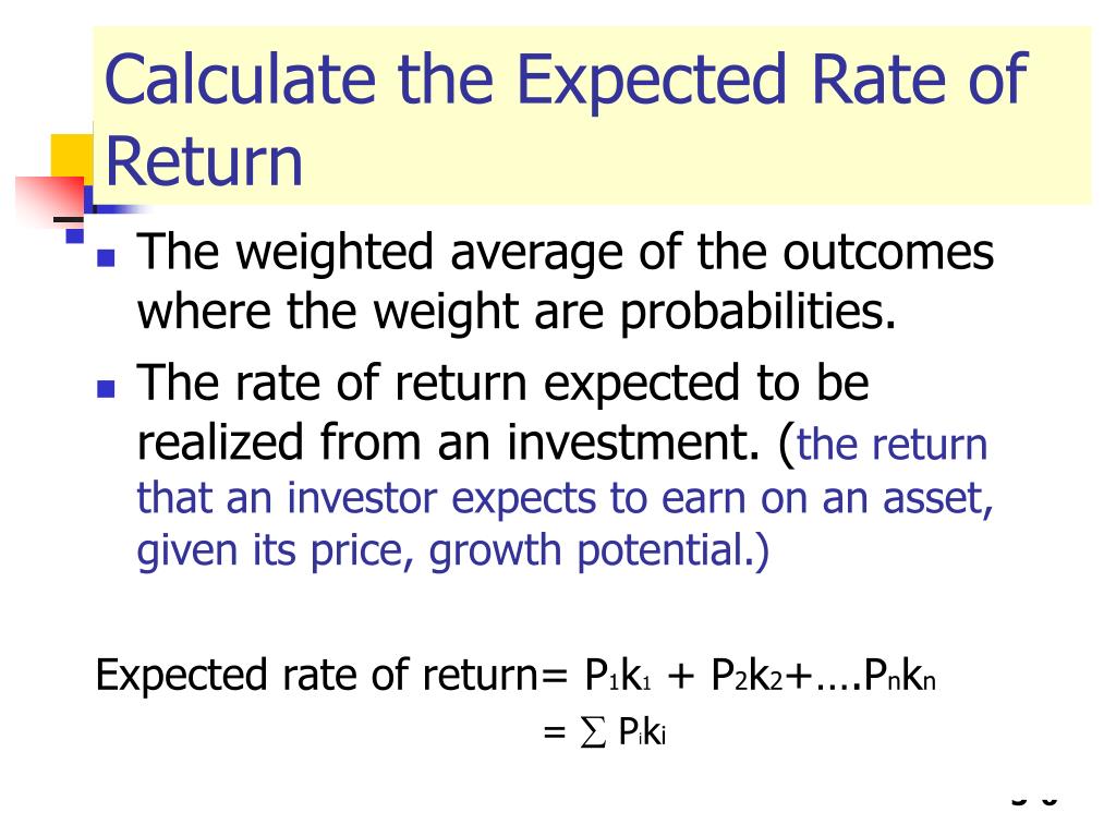 PPT CHAPTER 8 Risk And Rates Of Return PowerPoint Presentation Free 