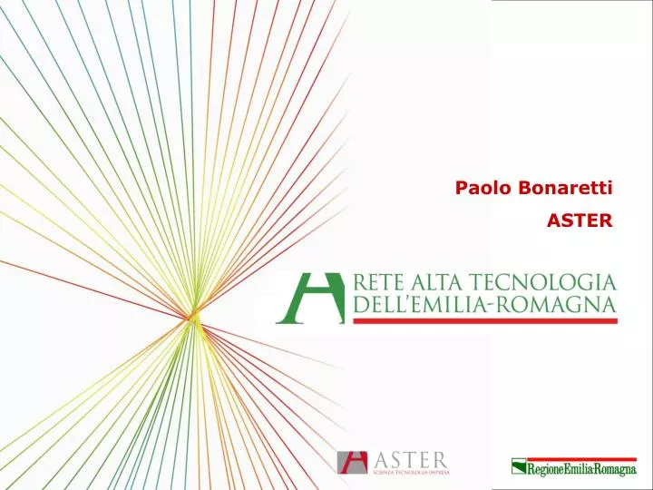 PPT - Paolo Bonaretti ASTER PowerPoint Presentation, free download - ID:4749752