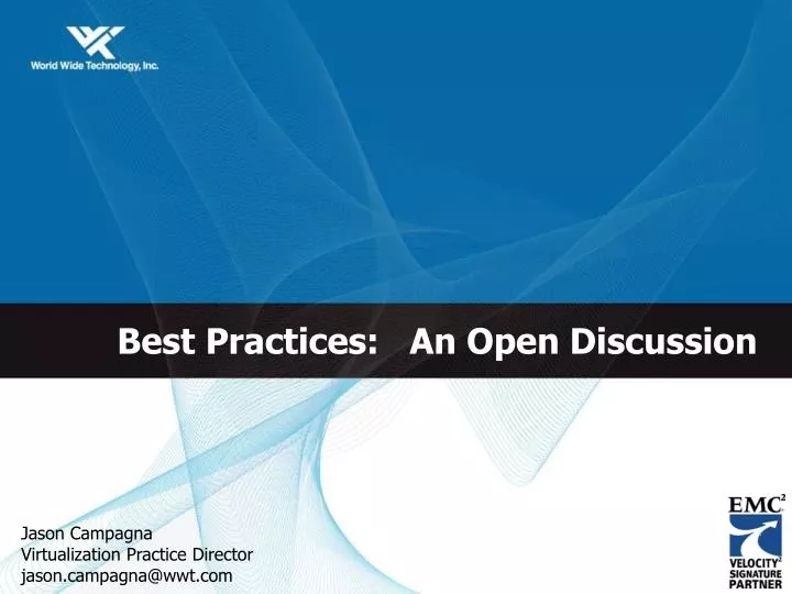 PPT - Best Practices: An Open Discussion PowerPoint Presentation, free ...