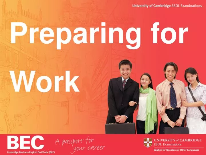 PPT - Preparing for Work PowerPoint Presentation, free download - ID ...