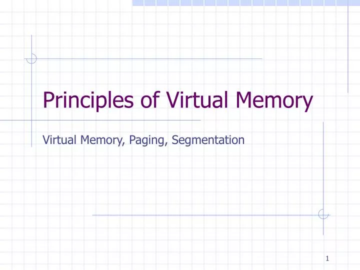 PPT - Principles of Virtual Memory PowerPoint Presentation, free ...