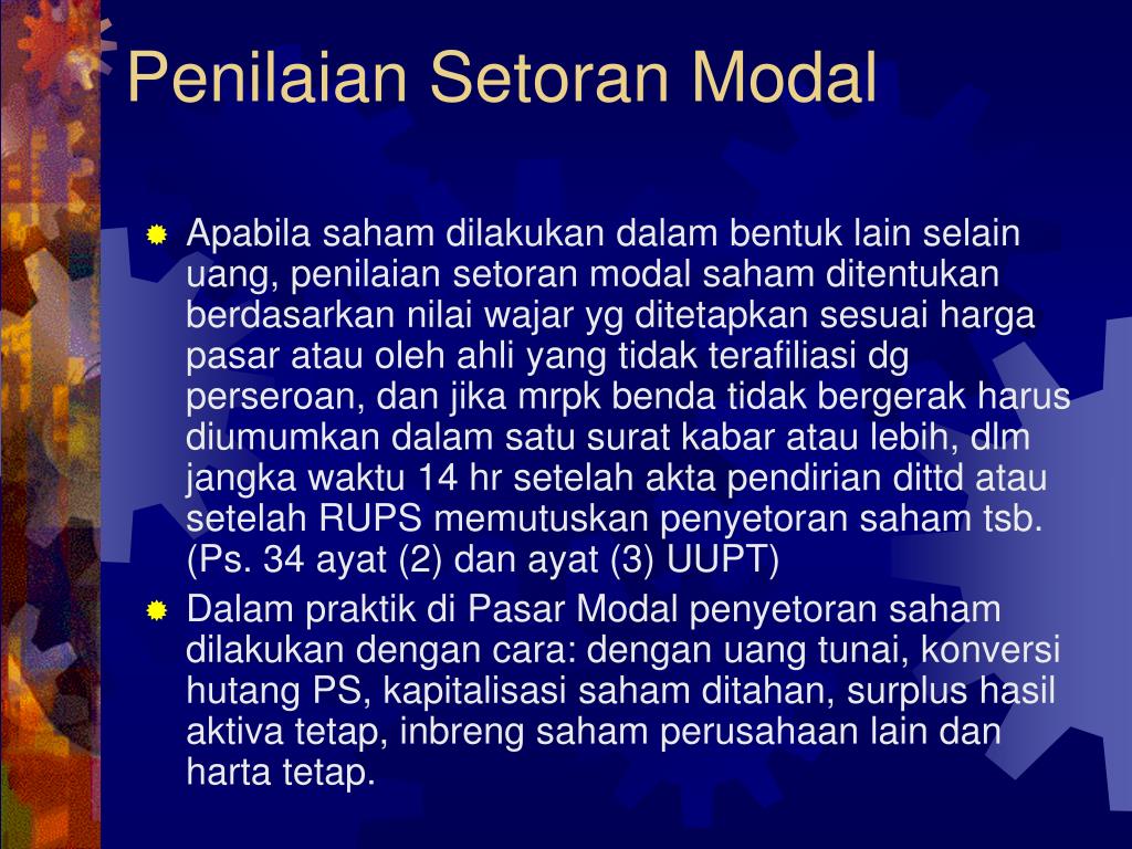 PPT - HUKUM PERSEROAN TERBATAS (Berdasar UU Nomor 40 Th 2007 tentang ...