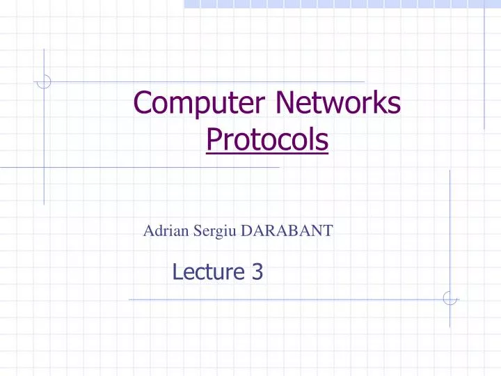 PPT - Computer Networks Protocols PowerPoint Presentation, free download - ID:4752078