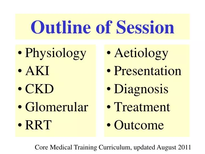 PPT - Outline of Session PowerPoint Presentation, free download - ID ...