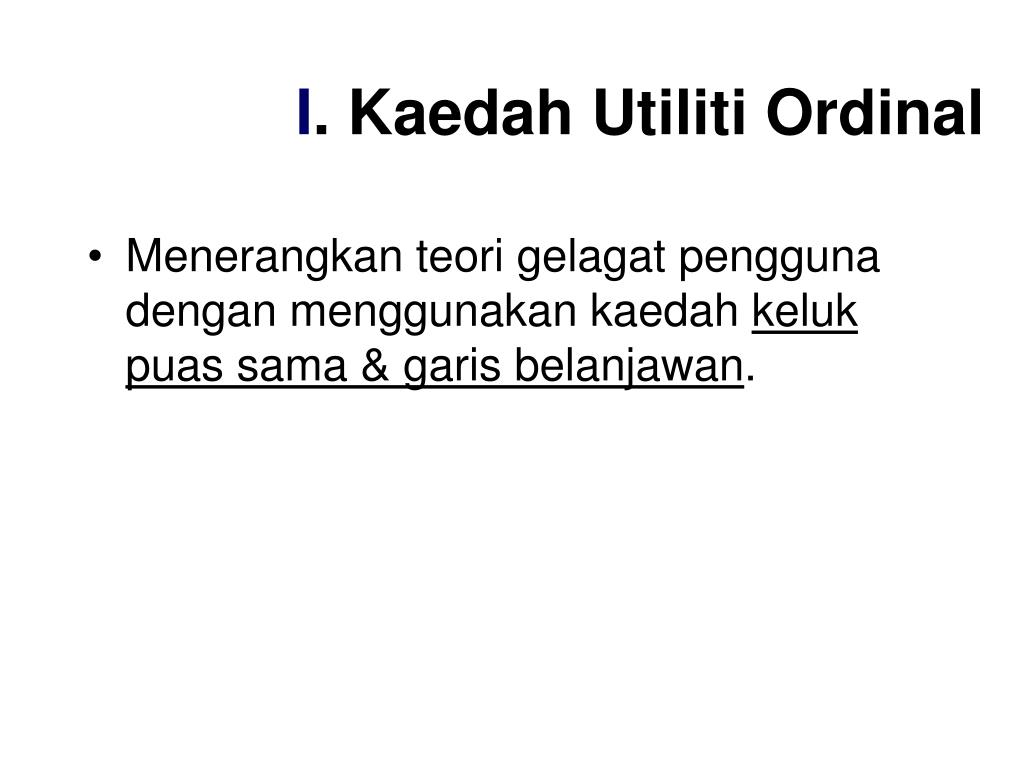 PPT - Fakulti Ekonomi dan Pengurusan Kursus: Mikroekonomi Kod: ECN 3101 ...