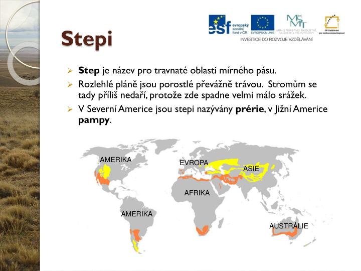 PPT - Mírný pás - Stepi PowerPoint Presentation - ID:4755482
