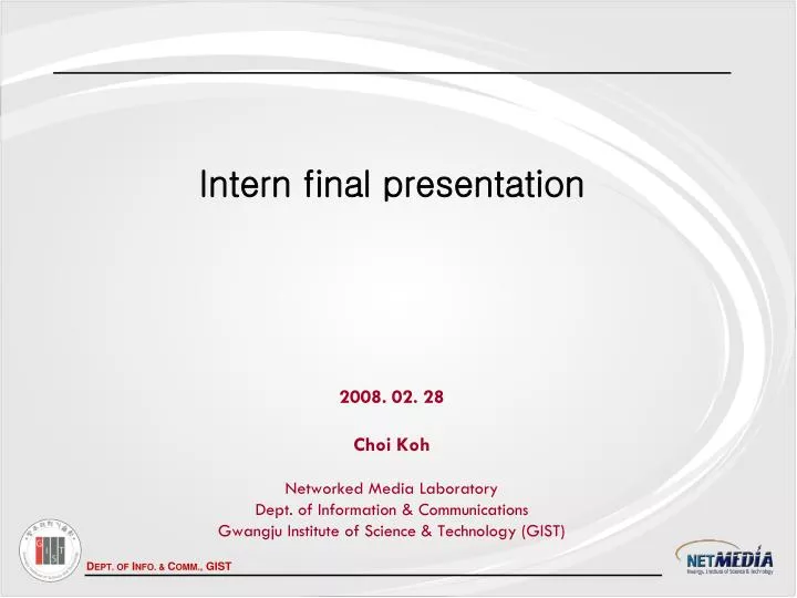 PPT - Intern final presentation PowerPoint Presentation, free download ...