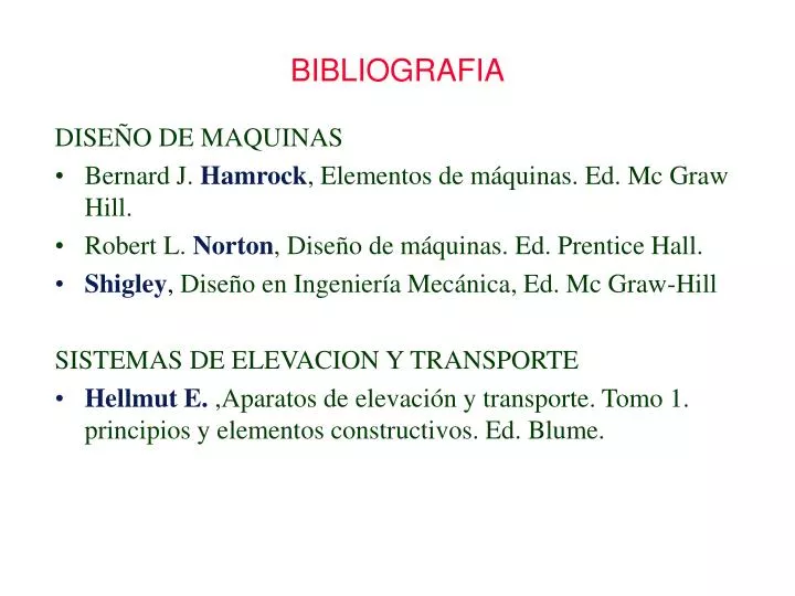 PPT - BIBLIOGRAFIA PowerPoint Presentation, free download - ID:4756891
