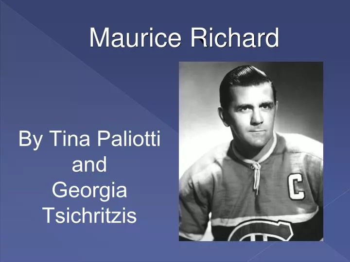 PPT - Maurice Richard PowerPoint Presentation, free download - ID:4757082