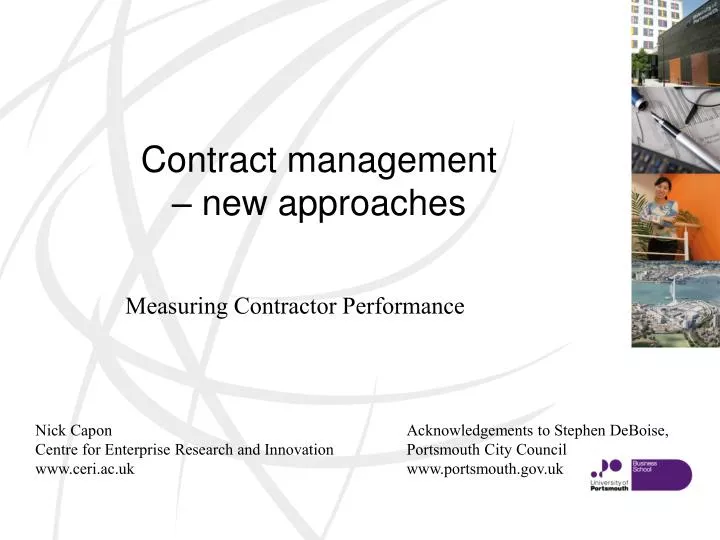 PPT - Contract management – new approaches PowerPoint Presentation ...
