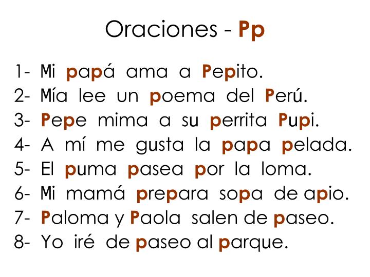 PPT - La letra Pp PowerPoint Presentation - ID:4758199
