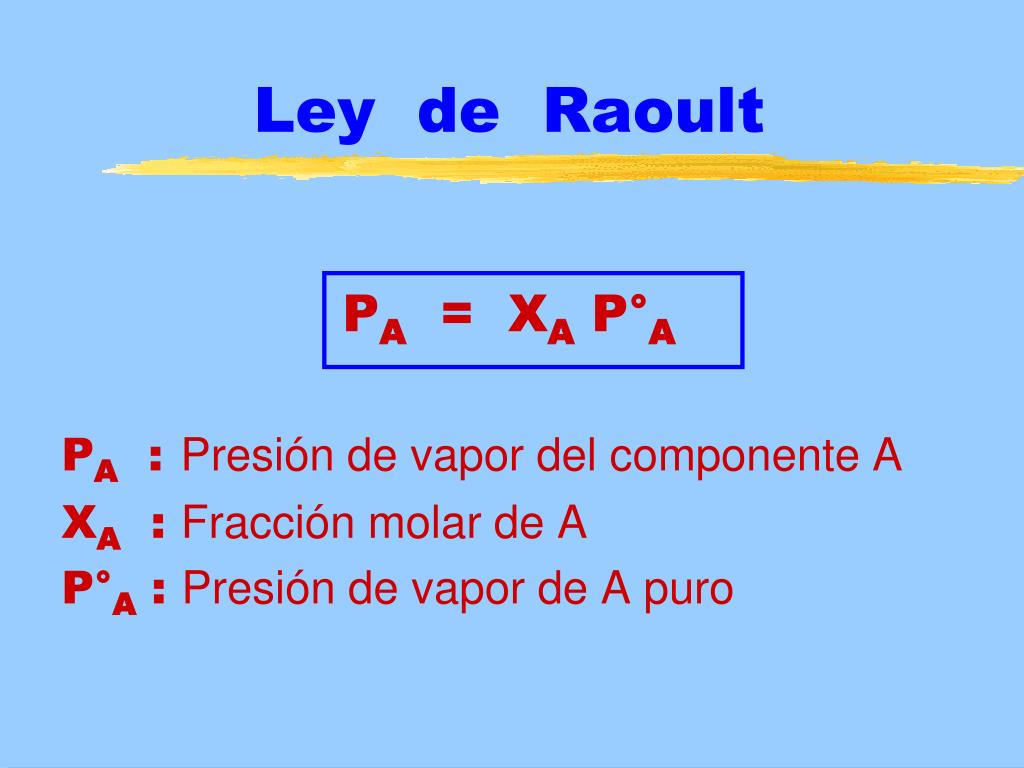 PPT - PROPIEDADES COLIGATIVAS DE LAS SOLUCIONES PowerPoint Presentation ...