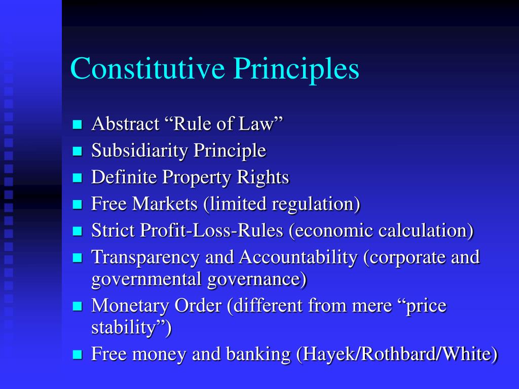 PPT - Understanding the Role of Rules in Economics and the Limits of ...