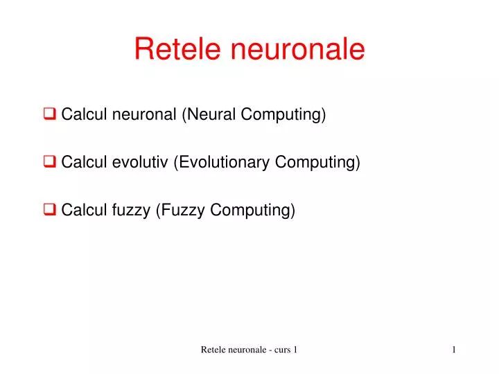 PPT - Retele neuronale PowerPoint Presentation, free download - ID:4758563