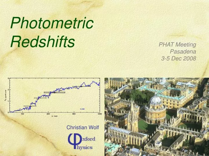 PPT - Photometric Redshifts PowerPoint Presentation, free download - ID:4758920