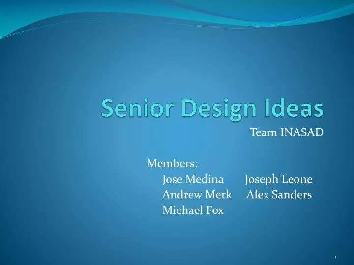PPT - Senior Design Ideas PowerPoint Presentation, free download - ID ...