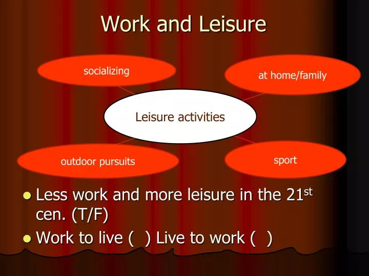 PPT - Work and Leisure PowerPoint Presentation, free download - ID:4759211
