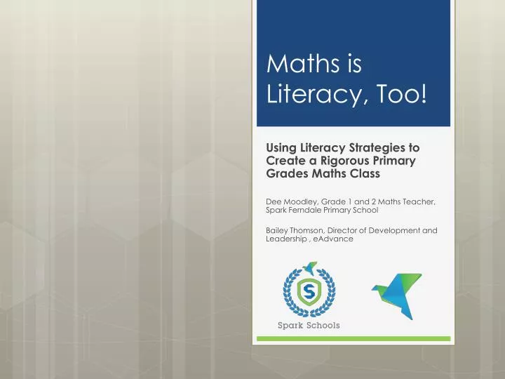 PPT - Maths is Literacy, Too! PowerPoint Presentation, free download ...