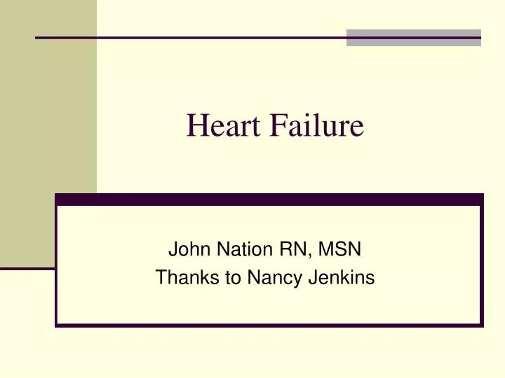 PPT - Heart Failure PowerPoint Presentation, free download - ID:4759942