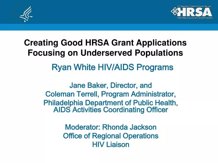 PPT - Ryan White HIV/AIDS Programs PowerPoint Presentation, free ...