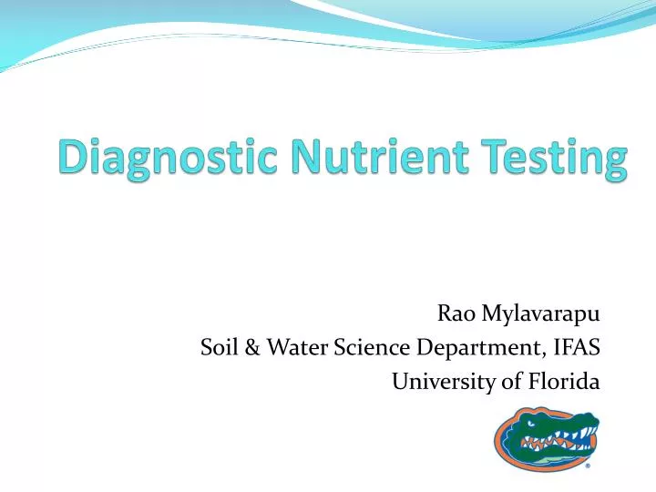 PPT - Diagnostic Nutrient Testing PowerPoint Presentation, free ...