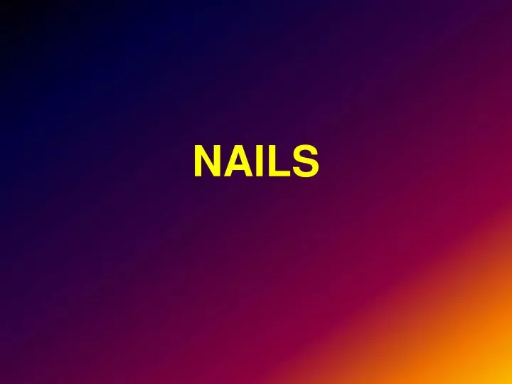 PPT - NAILS PowerPoint Presentation, free download - ID:4761315