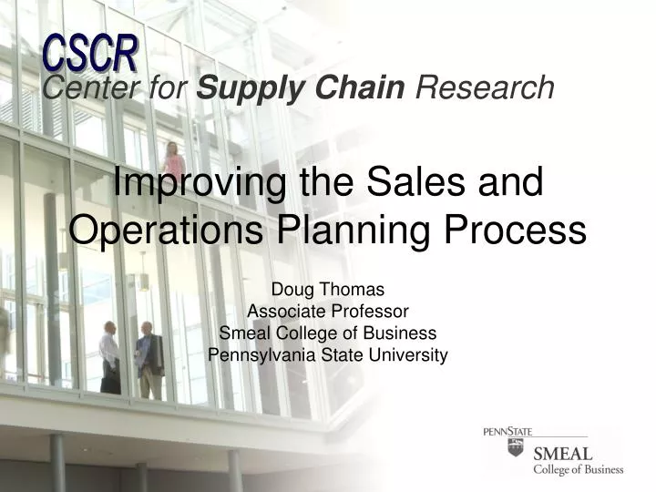 PPT - Improving the Sales and Operations Planning Process PowerPoint ...